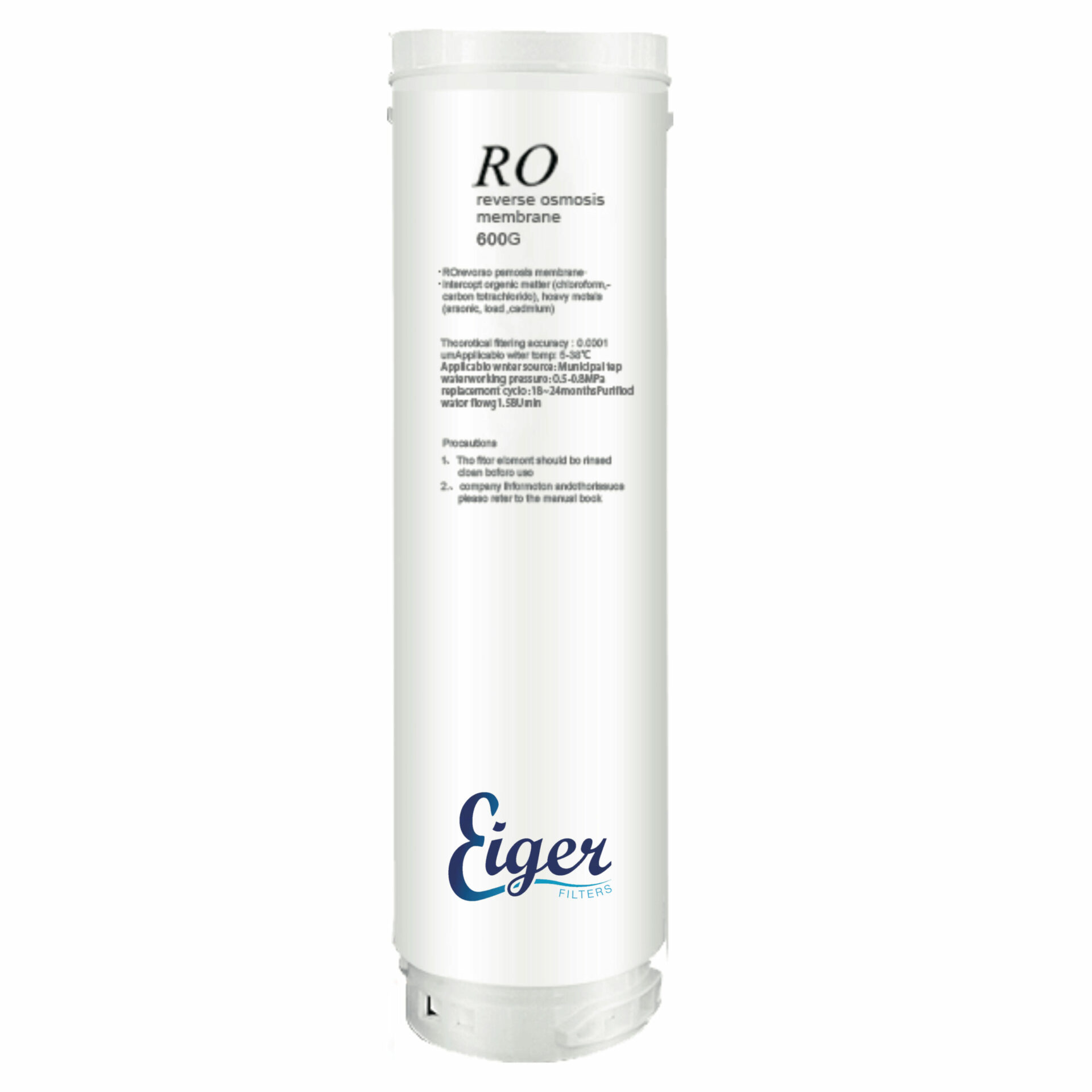 Eiger Reverse Osmosis Membrane 600GPD for EG-RO-600 A8 - Eiger Filters